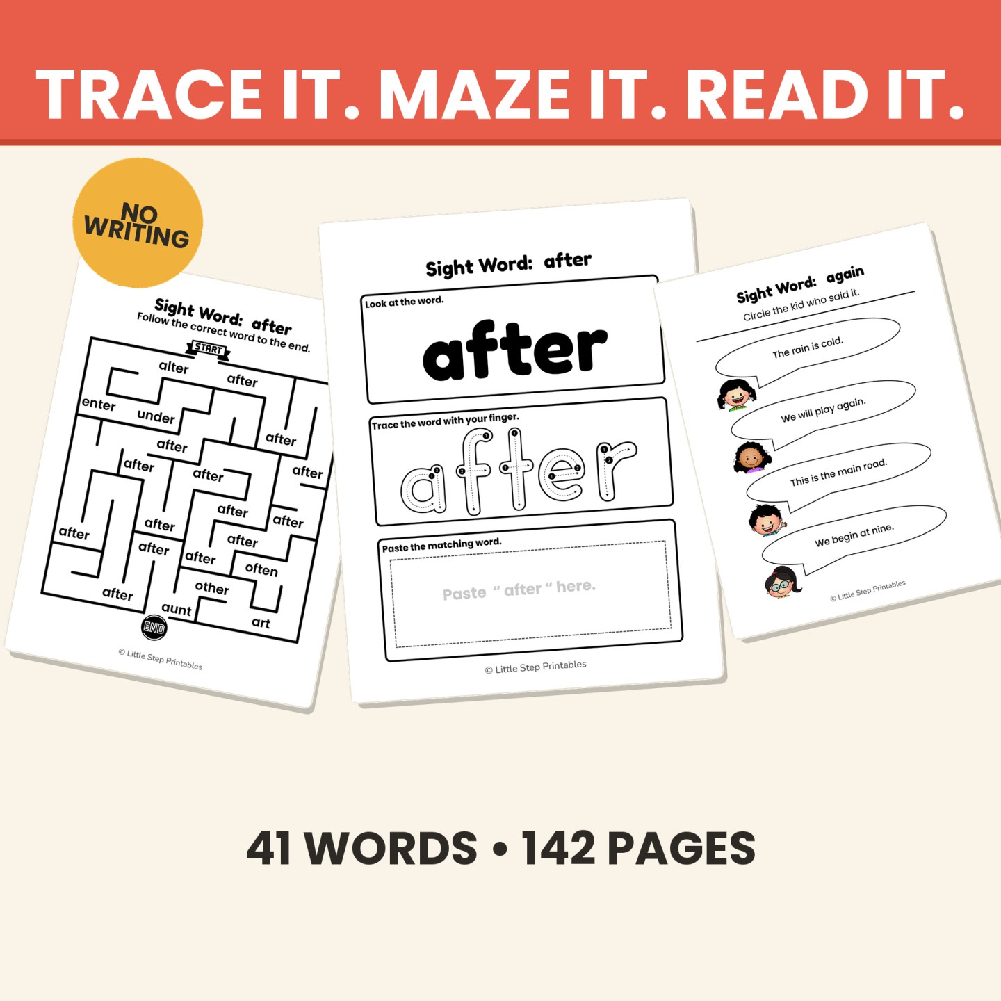New in the Shop: First Grade Sight Words Activity Pack